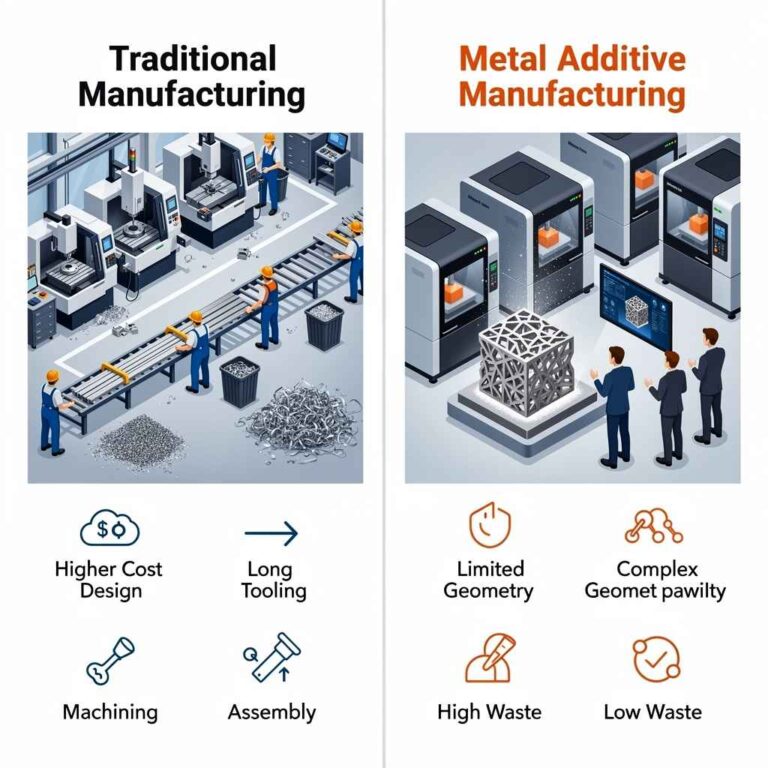 Traditional Manufacturing vs Metal Additive Manufacturing | Complete ...